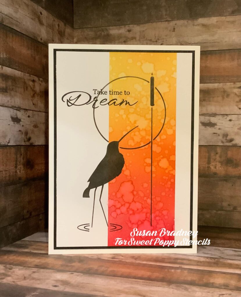 Curlew (Bird 1) Stencil - Sweet Poppy Stencils